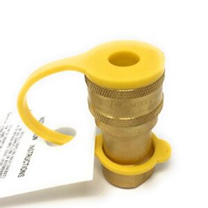 3/8 Inch Natural Gas Quick Connector Brass Propane Adapter Fittings for LP Gas Propane Hose Quick Disconnect [2660] Solid Brass 1/2 PSIG Pressure 50 000 BTU Hour Capacity Input 3/8 Insert