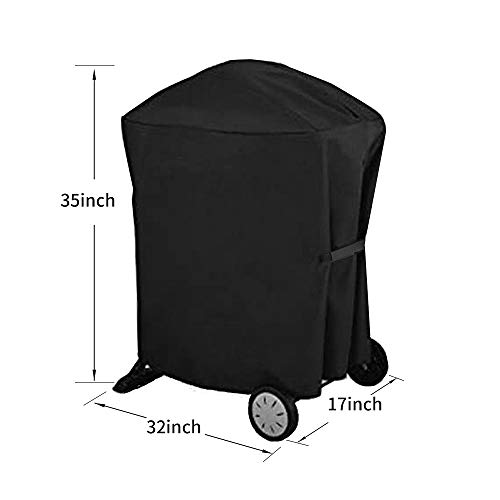 Outspark 7113 Grill Cover for Weber Q100 Q1000 Q1200 Q200 Q2000 Q2200 Series - BBQ Grill Accessories for Weber Q Series Grill Cover