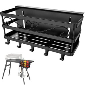 grill caddy | gdnease blackstone grilling accessories | removable bbq caddy for 28″/36″ blackstone spatula tool holder | blackstone caddy for griddle | griddle caddy tool-free & easy to install