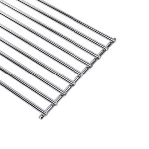 LS'BABQ Replace Parts 4-Pack Stainless Steel BBQ Grill Grates for Bull Most Models 19.25" x 7.5" OEM 16517，Steer Premium 69008,69009, Lonestar Select 87048,87049, 7 Burner Premium 18248,18249