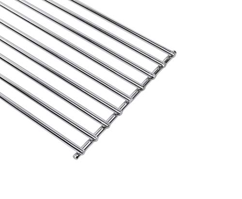 LS'BABQ Replace Parts 4-Pack Stainless Steel BBQ Grill Grates for Bull Most Models 19.25" x 7.5" OEM 16517，Steer Premium 69008,69009, Lonestar Select 87048,87049, 7 Burner Premium 18248,18249