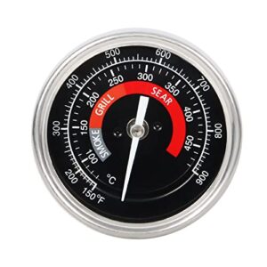 grill temperature gauge thermometer replacement for big green egg with 3.3″ large face,big green egg accessories thermometer replacement 150-900°f with waterproof and no-fog glass lens