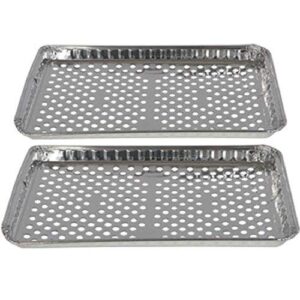 Foil Disposable Grill Topper Trays, 2-ct. Packs - 15 1/2 X 10 3/8 - (5 Packs of 2)