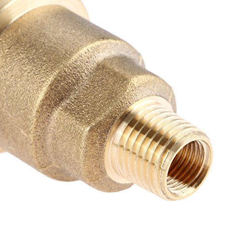 QCC1 Nut Propane Gas Fitting Hose Adapter with 1/4" Male Pipe Thread, Propane Quick Connect Fittings Hose Adapters, Solid Brass Outdoor Cooking Propane Adapter (Pack of 2)