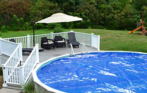 Sun2Solar Blue 15-Foot-by-30-Foot Oval Solar Cover | 1200 Series | Heat Retaining Blanket for In-Ground and Above-Ground Oval Swimming Pools | Use Sun to Heat Pool Water | Bubble-Side Facing Down