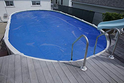 Sun2Solar Blue 15-Foot-by-30-Foot Oval Solar Cover | 1200 Series | Heat Retaining Blanket for In-Ground and Above-Ground Oval Swimming Pools | Use Sun to Heat Pool Water | Bubble-Side Facing Down