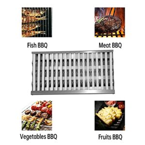 Kalomo 18”Ceramic Rods Radiant Tray for DCS Grills 27DSBQ, 36DBQR, 48EBQAR,BGA36-BQARL,BGA48-BQARN,BGB48-BQARL, Grill Heat Plates Tent Shield BBQ Gas Grill Replace Parts Accessories,Stainless Steel