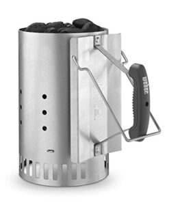 weber rapidfire chimney starter, standard, silver