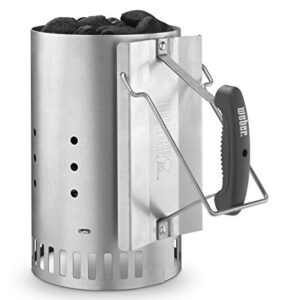 Weber Rapidfire Chimney Starter, Standard, Silver