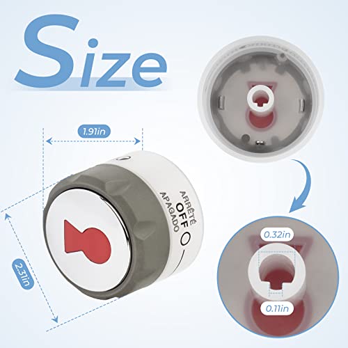 PalpitateC 91538 Control Knobs Compatible with Weber Summit 400/600 Grills Manufactured 2012 and Later, Fit for E-470, E-670, S-460, S-470, S-660, S-670, Lighted Control Knobs Set of 2