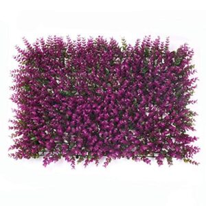 ynfngxu green privacy protection screen hedge artificial home garden outdoor fence backyard mixed grass (color: purple, size: 40cm 60cm)