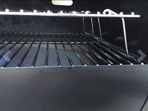 GRISUN Universal Grill Rack for Gas/Wood Pellet/Griddle/Smoker Grill, Warming Rack for Expand Cook Surface, Upper Rack with Foldable Leg Design, Chrome Plated Steel