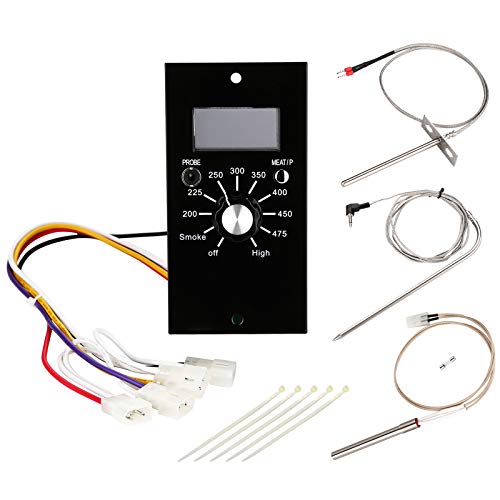 WADEO Replacement Parts for Pit Boss Pellet Grills Digital Temperature Control Panel Kit, Thermostat Controller Board, Temperature Probe, Ignitor, Meat Probe, Fuse and Fixing Band