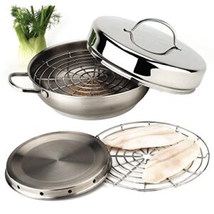 demeyere resto 4-pc stainless steel stovetop smoker set