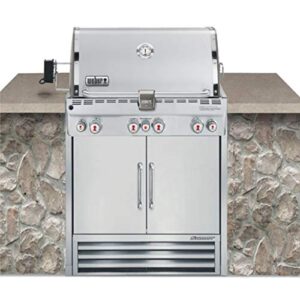 weber summit s-460 built-in liquid propane in stainless steel grill