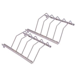 oklahoma joe’s 1864888w06 flex rack, 2-pack, silver