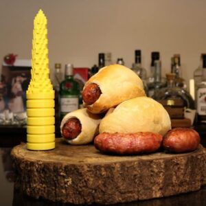 Hotdogger, Hot Dog Bun Driller Perfect for Grilling and BBQ, Ideal Size for Brats and Other Sausages