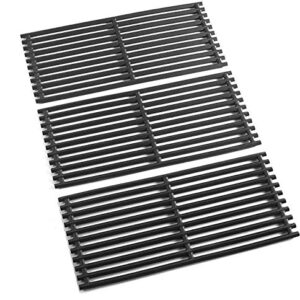 SafBbcue 17 in Cooking Grates Replacement Parts for Charbroil Tru Infrared Grill 463242715, 463242716, 463276016, 466242715, 466242815, Lowes 606682, 639322 Gas Grill, Cast Iron Cooking Grids, 3 Pack