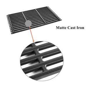 SafBbcue 17 in Cooking Grates Replacement Parts for Charbroil Tru Infrared Grill 463242715, 463242716, 463276016, 466242715, 466242815, Lowes 606682, 639322 Gas Grill, Cast Iron Cooking Grids, 3 Pack