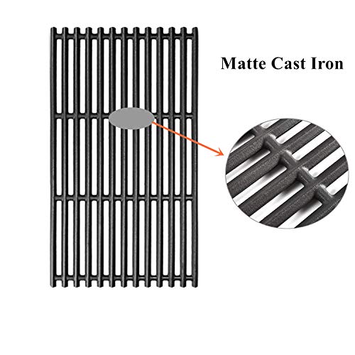 SafBbcue 17 in Cooking Grates Replacement Parts for Charbroil Tru Infrared Grill 463242715, 463242716, 463276016, 466242715, 466242815, Lowes 606682, 639322 Gas Grill, Cast Iron Cooking Grids, 3 Pack