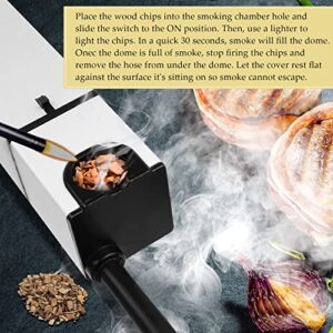 Handheld Cocktail Smoker-Includs Wood Chips-Smoke Infuser for Meat, Food，Drink,Cheese, BBQ Handheld Indoor Portable Smoking，Foodie Accessories Gift.