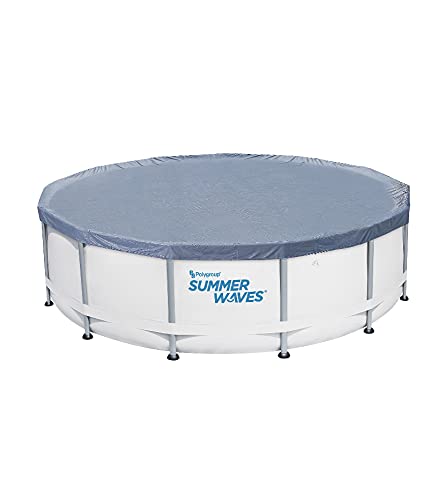 SUMMER WAVES 14ft Elite Frame Pool with Filter Pump, Cover, and Ladder