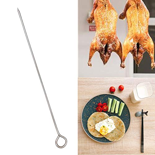 Alele 50 Pcs 6 Inches Poultry Lacers, Stainless Steel Skewers for Trussing Turkey and Poultry