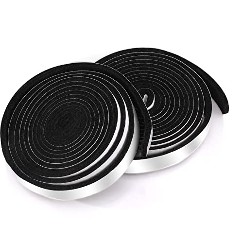 Lineba Smoker Gasket, 15 FT Long BBQ Smoker Self Stick Seal Tape, 1/2” x 1/8” High Temp Seal Grill Gasket for Smokers and BBQ Lid