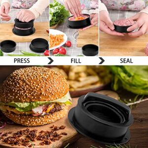 Leonyo Cast Iron Burger Press, Heavy Duty Burger Smasher with Hamburger Press Patty Maker Mold, Meat Tenderizer, 90 Burger Patty Papers, Bacon Meat Grill Press for Griddle BBQ Flat Top Teppanyaki