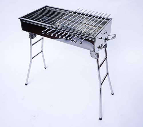 Stainless Steel Charcoal Grill Kebab BBQ Portable Mangal