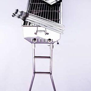 Stainless Steel Charcoal Grill Kebab BBQ Portable Mangal