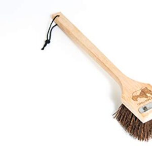 GRILLBADGER. The Safer Grill Cleaning Brush. All Natural. No Metal bristles.