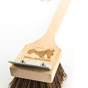 GRILLBADGER. The Safer Grill Cleaning Brush. All Natural. No Metal bristles.