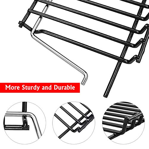 Hisencn Grill Warming Rack for Charbroil 463436215, 463436214, 463436213, 463432114, 463436414, 29 1/2 inch Porcelain Steel Warming Grates for Charbroil G458-0007-W1