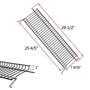 Hisencn Grill Warming Rack for Charbroil 463436215, 463436214, 463436213, 463432114, 463436414, 29 1/2 inch Porcelain Steel Warming Grates for Charbroil G458-0007-W1