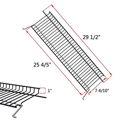 Hisencn Grill Warming Rack for Charbroil 463436215, 463436214, 463436213, 463432114, 463436414, 29 1/2 inch Porcelain Steel Warming Grates for Charbroil G458-0007-W1