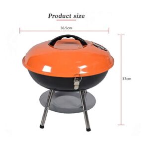 Premium Portable Charcoal Grill Original Kettle for Outdoor Grilling 14 Inch - Barbeque Grill and Smoker for Outdoor Picnic, Patio, Backyard & Camping