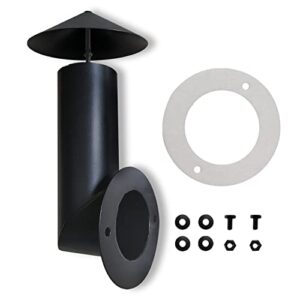 grill smoke stack, replacement for pit boss/ traeger/ camp chef and other pellet grills smokestack chimney