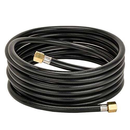 only fire 18Ft Propane Flexible Hose Assembly with Both 3/8" Female Flare for Most Gas Grill, Heater, Generator, and Fire Pit Table