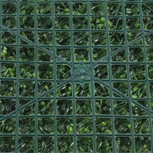 Artificial Hedges Panels, Greenery Wall Backdrop Topiary Hedge Plant Panels, 12PCS 23.62" x 15.75" x 1.57" Boxwood Ivy Privacy Fence Screening, UV Protected Faux Greenery Mats (Spring Mix Style#B)