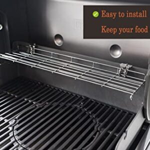 66044 Grill Warming Rack for Weber Genesis II 300 Series, Genesis II E-310 II E-315 II E-330 II E-335 II S-310 II S-335 Series Gas Grill, Stainless Steel Grill Grate