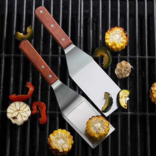 New Star Foodservice 36275 Wood Handle Grill Turner/Spatula, 12.5-Inch