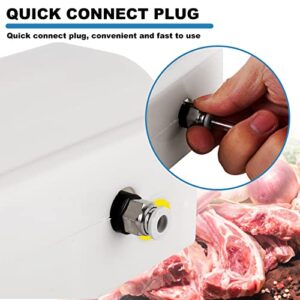 Electric Meat Injector Gun Pump with Hose, 70W Automatic Marinade Injector Meat Syringe Single Gun with 10 Stainless Steel Needle for Roast Turkey, Pork, Beef