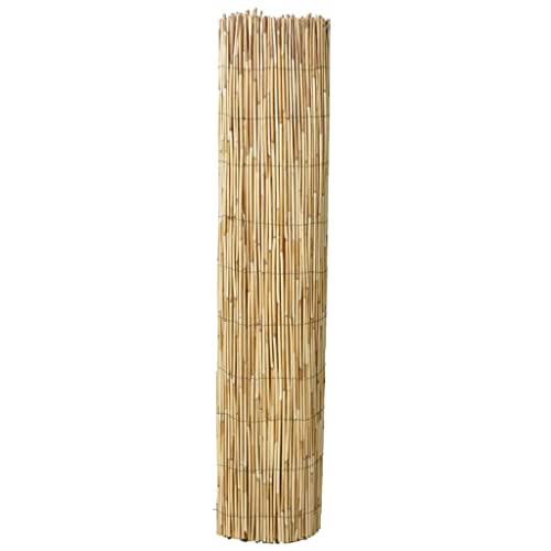 vidaXL Garden Reed Fence Outdoor Outside Yard Patio Backyard Furniture Wall Fence Panel Safety Privacy Barrier Decoration 66.9"x393.7"