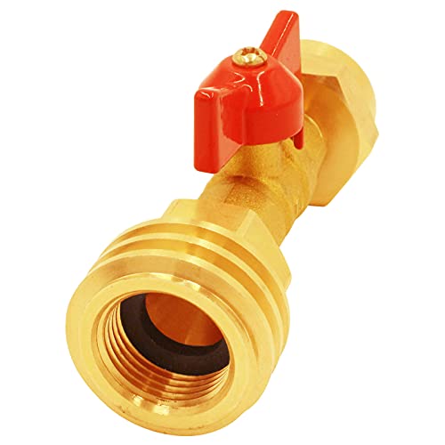 MOFLAME Universal 1 lb to 20 lb Propane Tank Adapter with Valve, Converter 1 Pound Propane Cylinder Bottle CGA600 to QCC/Type1 Male & POL Female Propane Regulator Hose