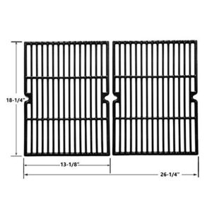 Grill Parts Zone Charbroil Commercial 463268007, 463268606 Repair Kit Includes 4 Stainless Heat Plates, 4 Stainless Steel Burners, 3 Crossover Tubes and Porcelain Cast Iron Grates