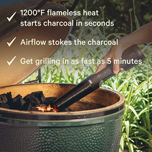 Looft Lighter X | Next Generation Cordless Charcoal Starter | Super Heated air reaches 1200°F in 60 sec | Lights All Fuels: briquettes, Fireplace logs, and More