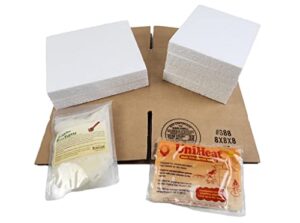 cold weather insulated reptile shipping kit with heat pack (8x8x8)