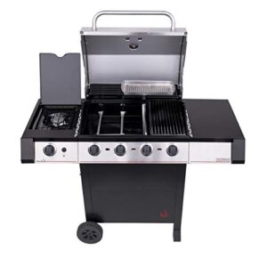 Char-Broil 463331021 Performance TRU-Infrared 4-Burner Cart-Style Liquid Propane Gas Grill, Stainless/Black