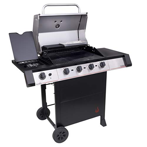 Char-Broil 463331021 Performance TRU-Infrared 4-Burner Cart-Style Liquid Propane Gas Grill, Stainless/Black